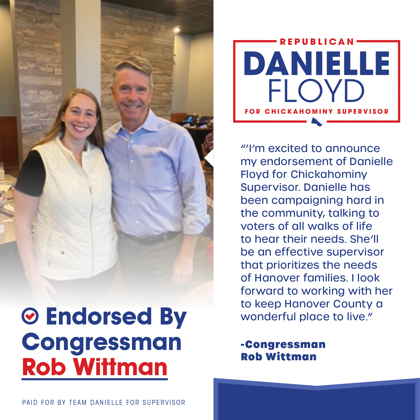 Endorsements - Danielle Floyd for Chickahominy Supervisor